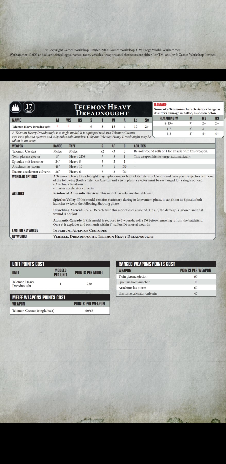 Legio Custodes Telemon rules for Warhammer 40k! – Sprues & Brews