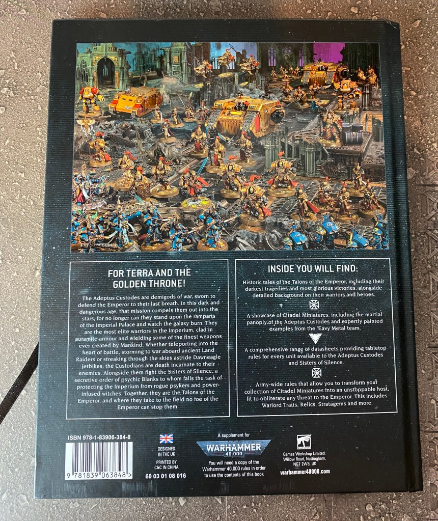 New Warhammer 40,000 Codex Adeptus Custodes Review | 9th Edition ...