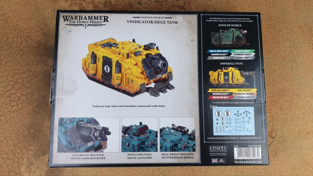 Vindicator Siege Tank Unboxing – Warhammer The Horus Heresy – Sprues ...