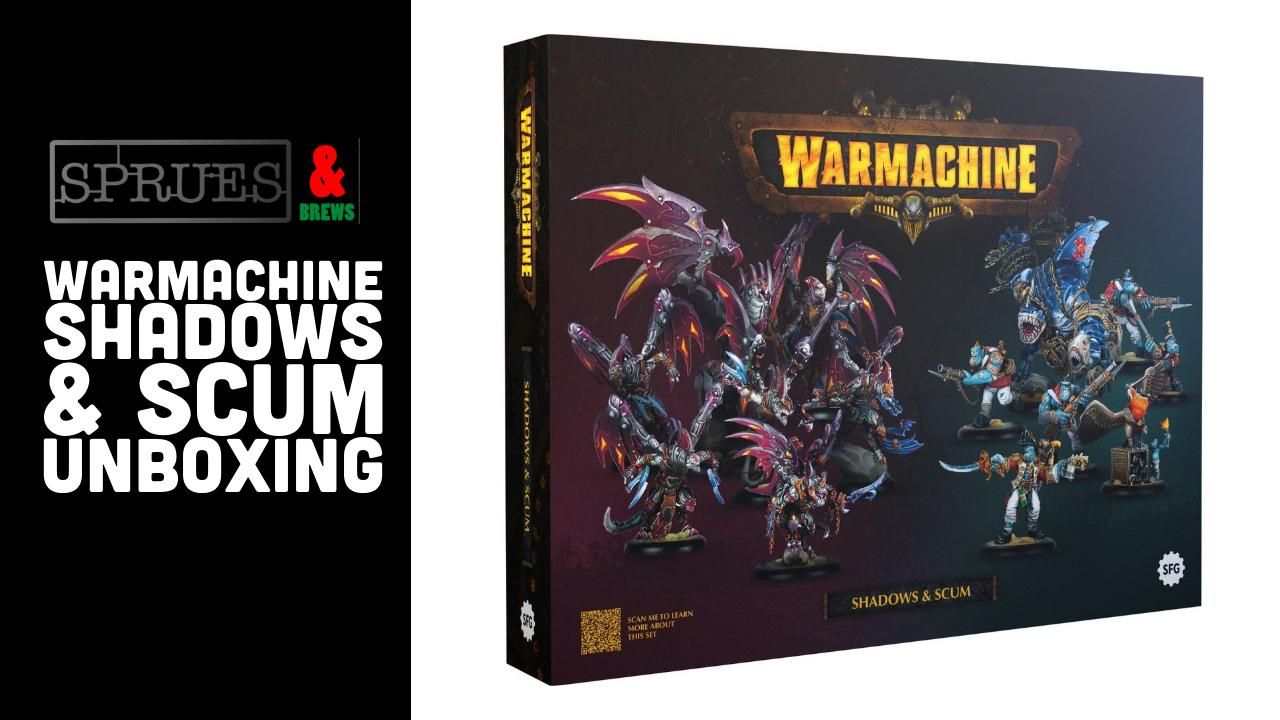 Warmachine Shadows & Scum Unboxing and Review - Plastic Starter Set - Sprues & Brews